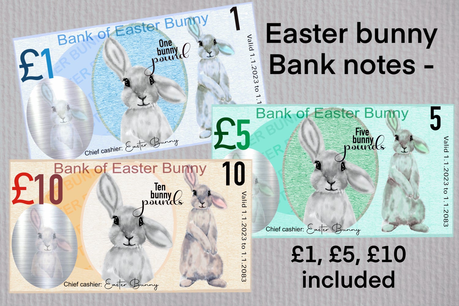 Easter Bunny bundle. All 12 Easter Bunny files; certificate, bunny ...