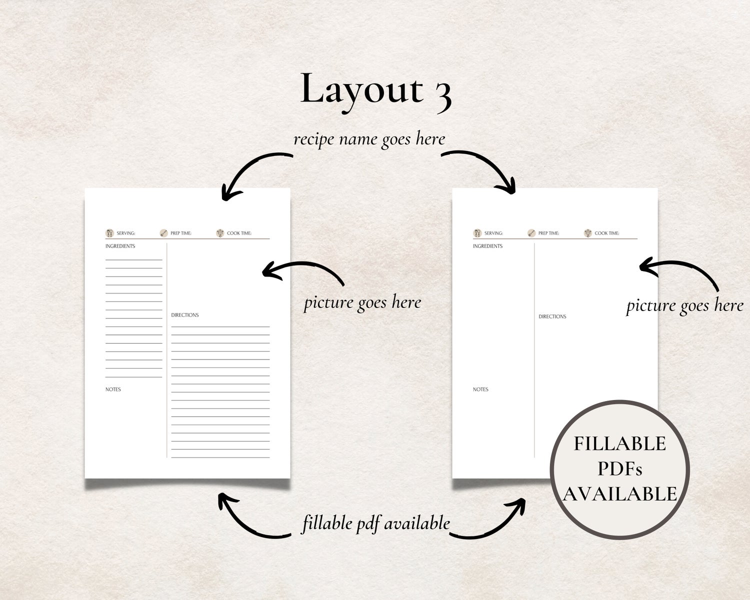 Recipe Sheet Template - Payhip