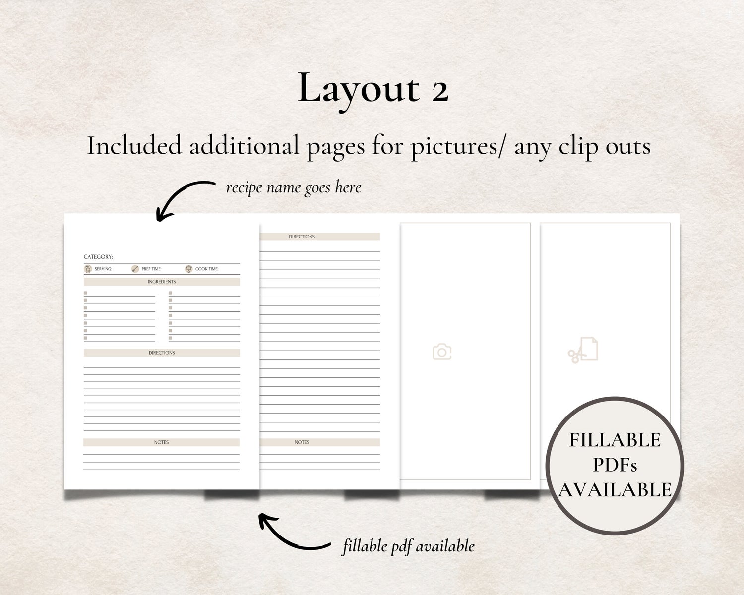 Recipe Sheet Template - Payhip