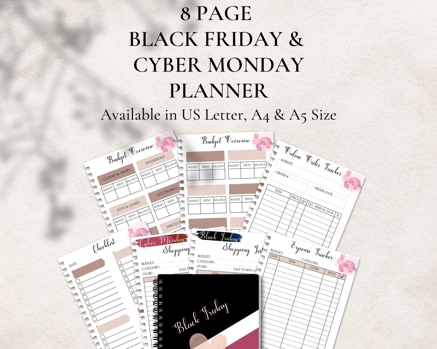 Shopping Planner (Black Friday & Cyber Monday version) - Payhip