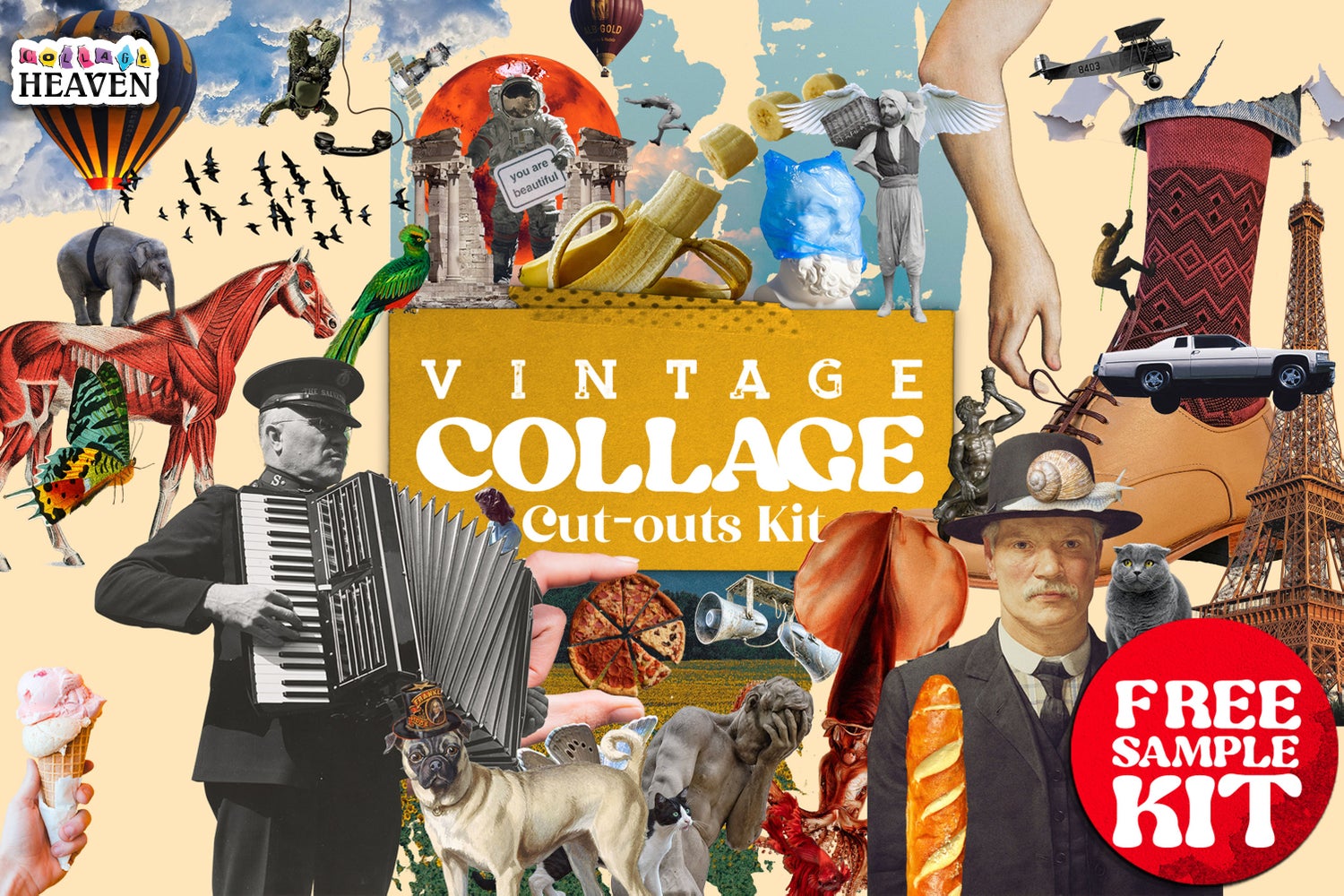 Collage Heaven - Collage Kits, Elements, Books & Resources