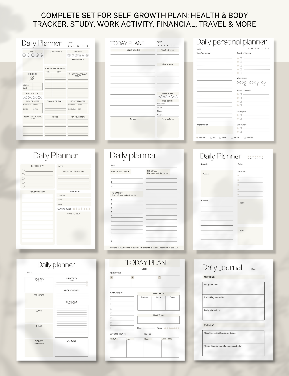 The Ultimate Life Planner Printable Bundle | Daily Planner | Weekly ...