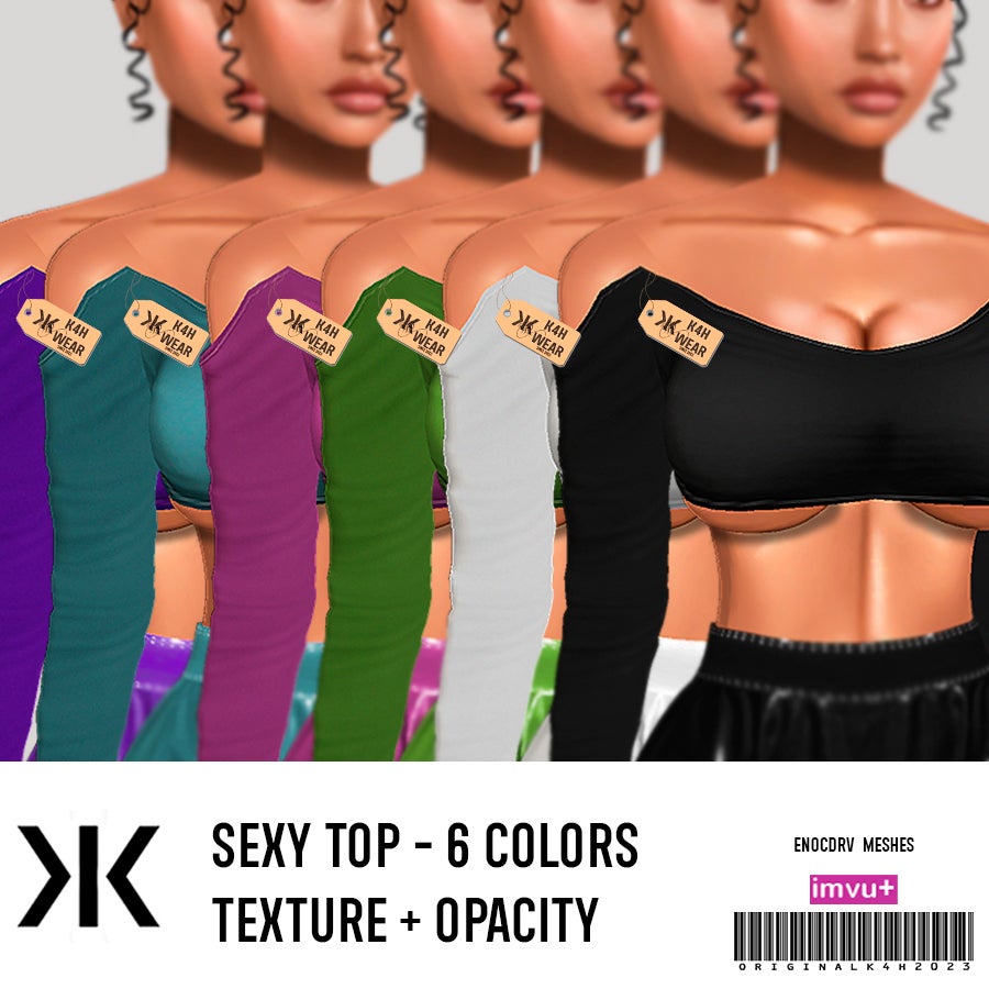 SEXY TOP - 6 COLORS - EnocDRV meshes - Payhip