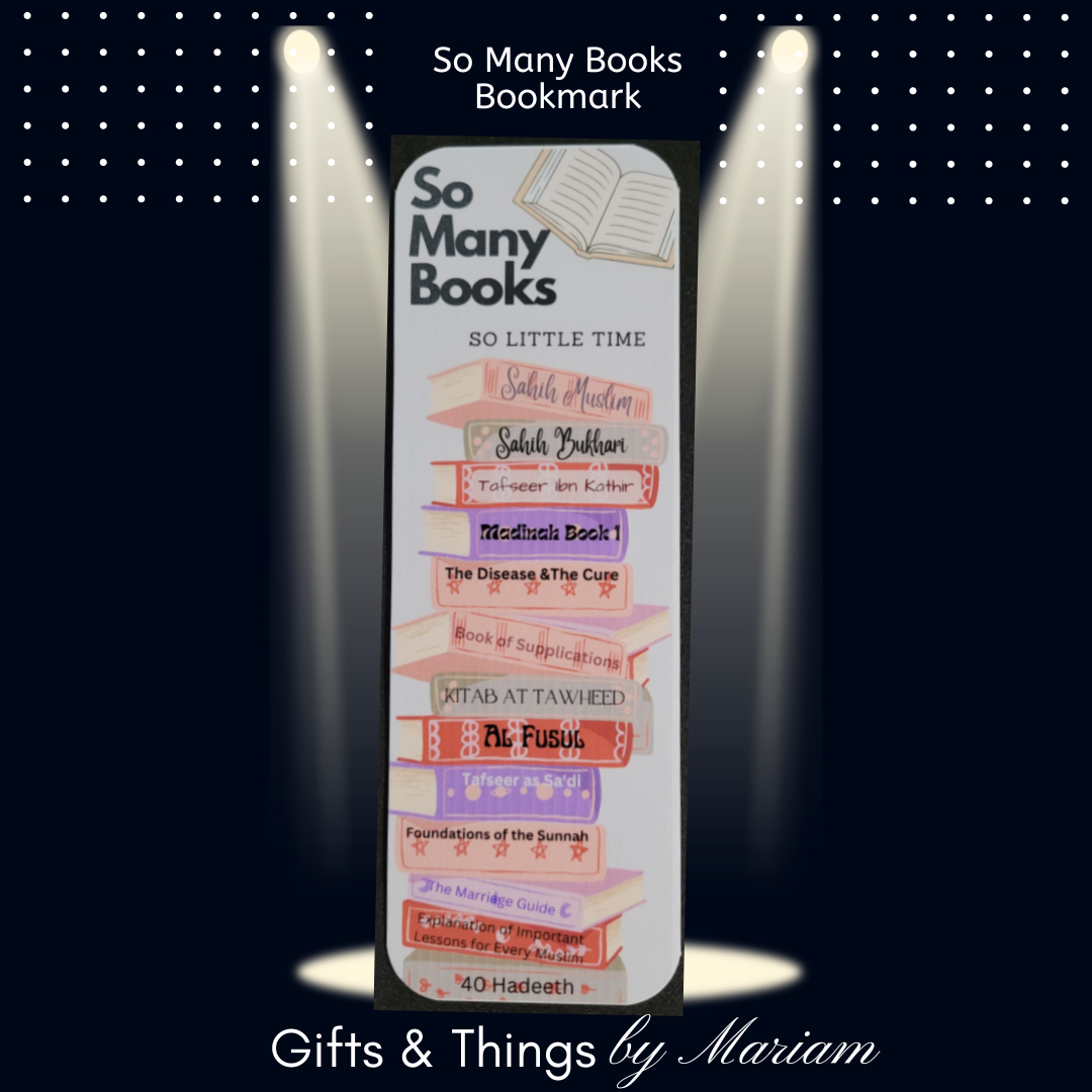 So Many Books, So Little Time Bookmark - Order ID SMB - Payhip