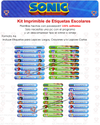 Sonic - Etiquetas Escolares Editables - Payhip