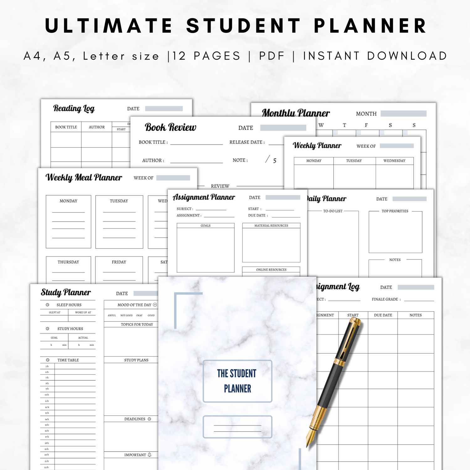 Ultimate Student Planner | Student Planner Essentials | Student Planner ...