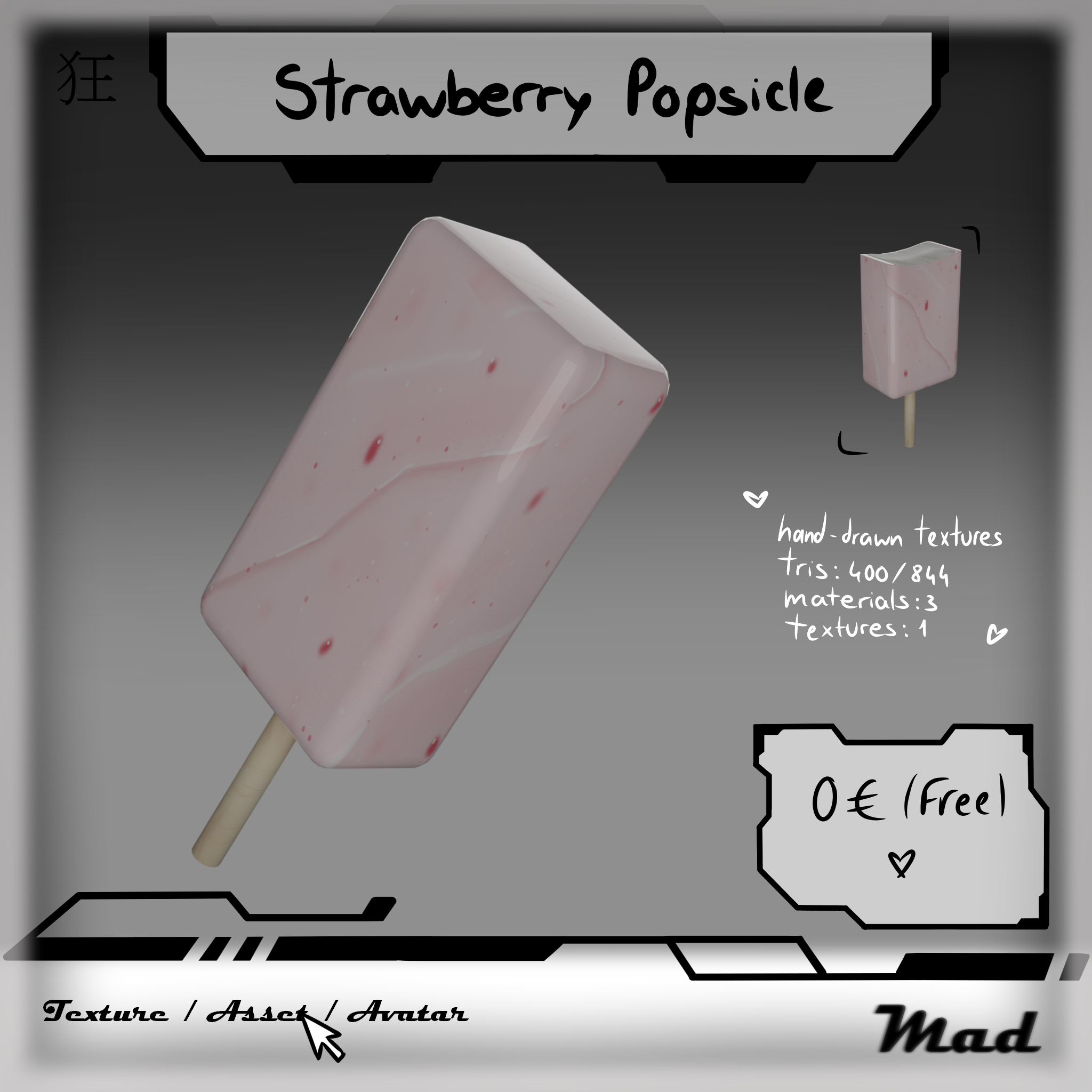Strawberry Popsicle - Payhip