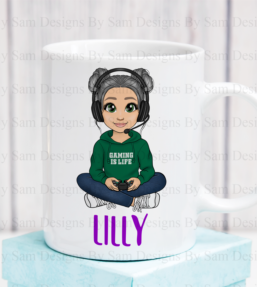 Lilly - Gamer Girl - Green Hoodie - Payhip