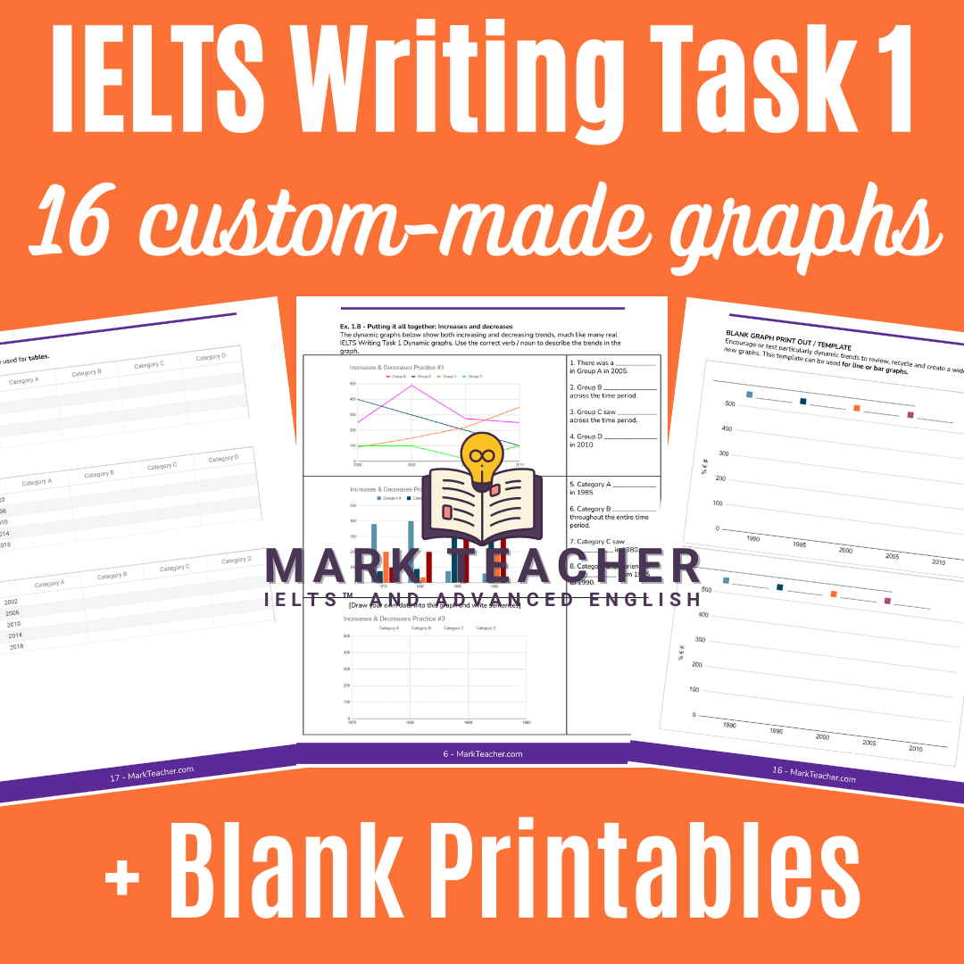 IELTS Writing Task 1 Workbook - Dynamic Graphs - Payhip
