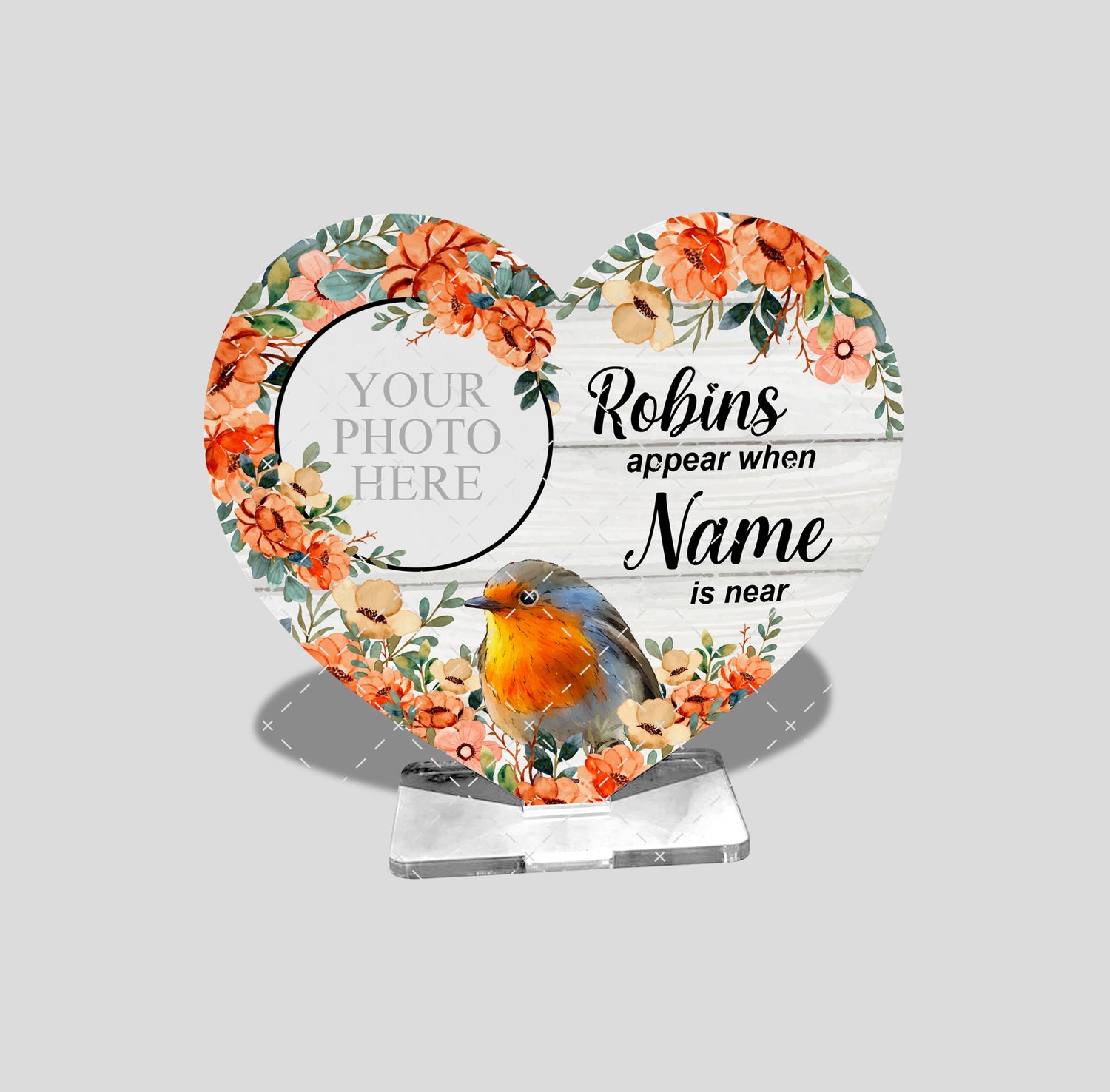 Robin Memorial Freestanding Heart Set #1 - Payhip