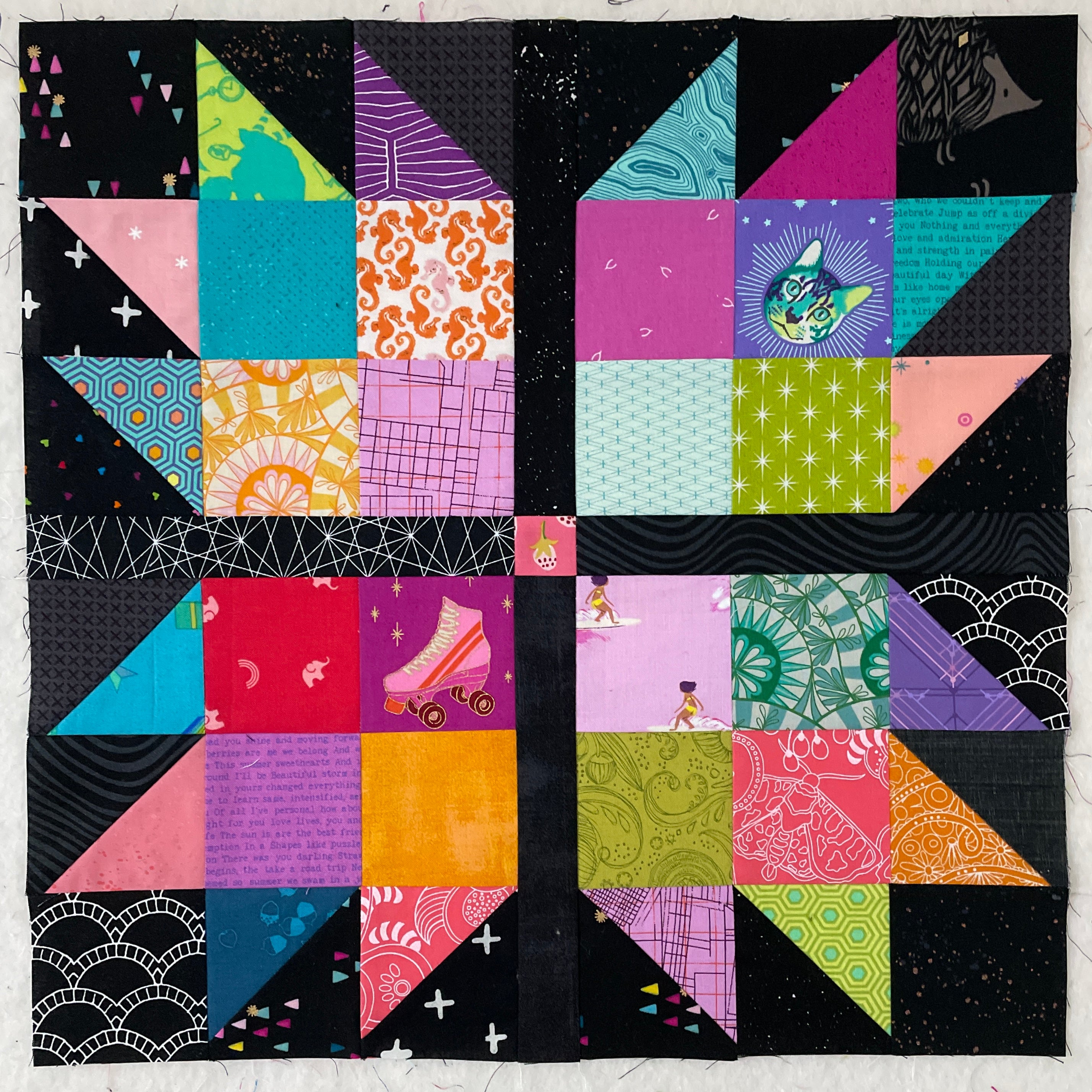 Scrappy Bear Paw Block - Payhip