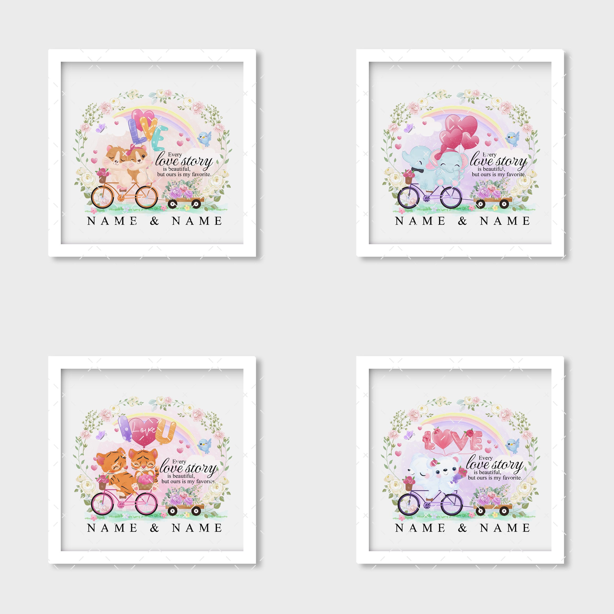 Cute Animals Couple Set - Payhip