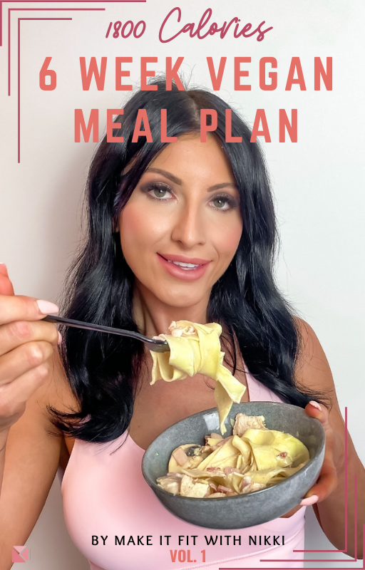 VEGAN Make It Fit with Nikki 1800 Calorie 6-week E-book Vol. 1 - Payhip