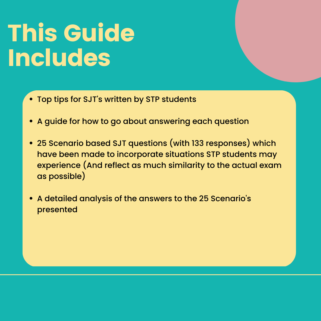 The complete SJT guide for STP students - Payhip