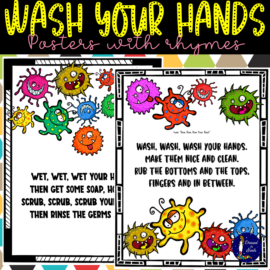 Wash your Hands Posters with Rhymes - Payhip