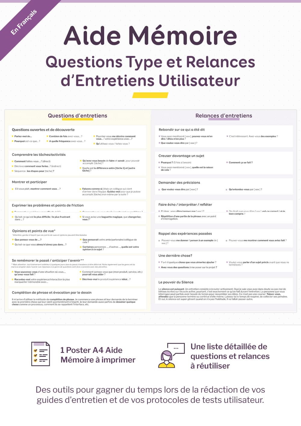 User Interview and Follow Ups Questions Cheatsheet