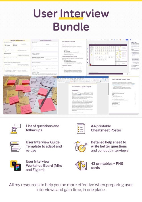 User Interview and Follow Ups Questions Cheatsheet