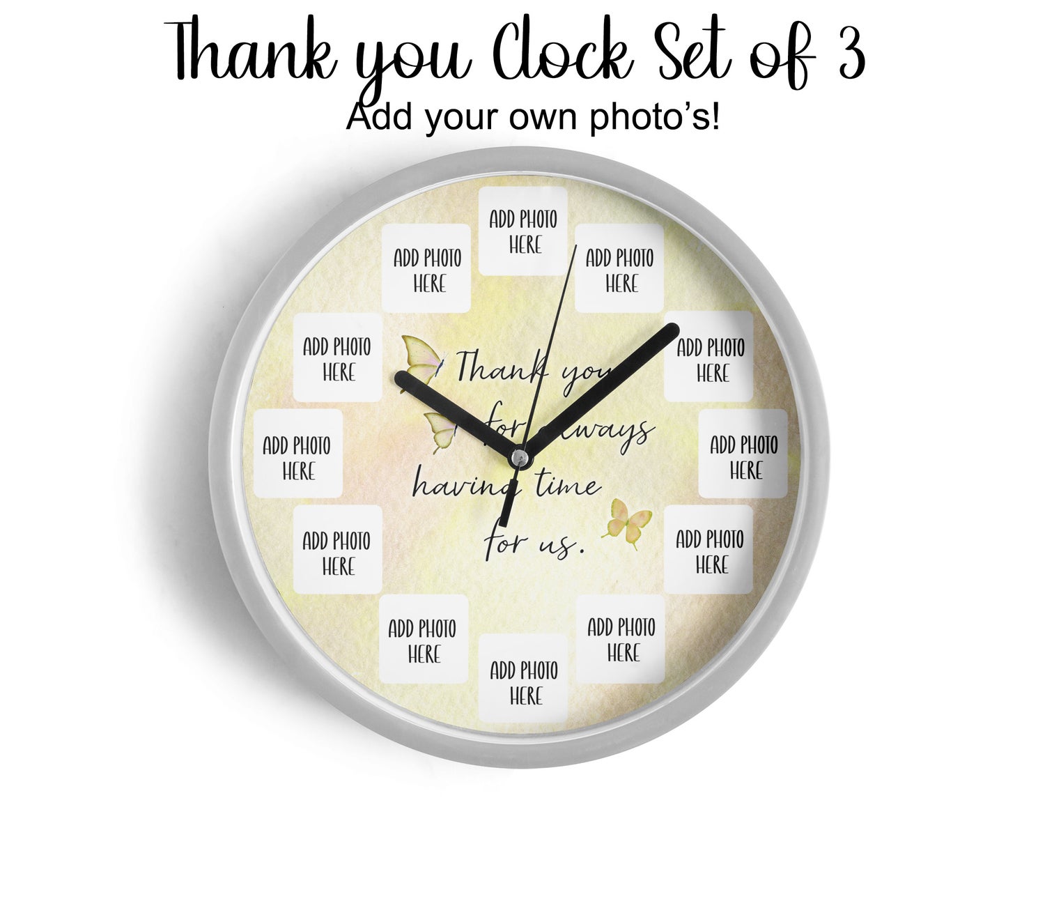 Thank You Clock Set of 3 - Payhip