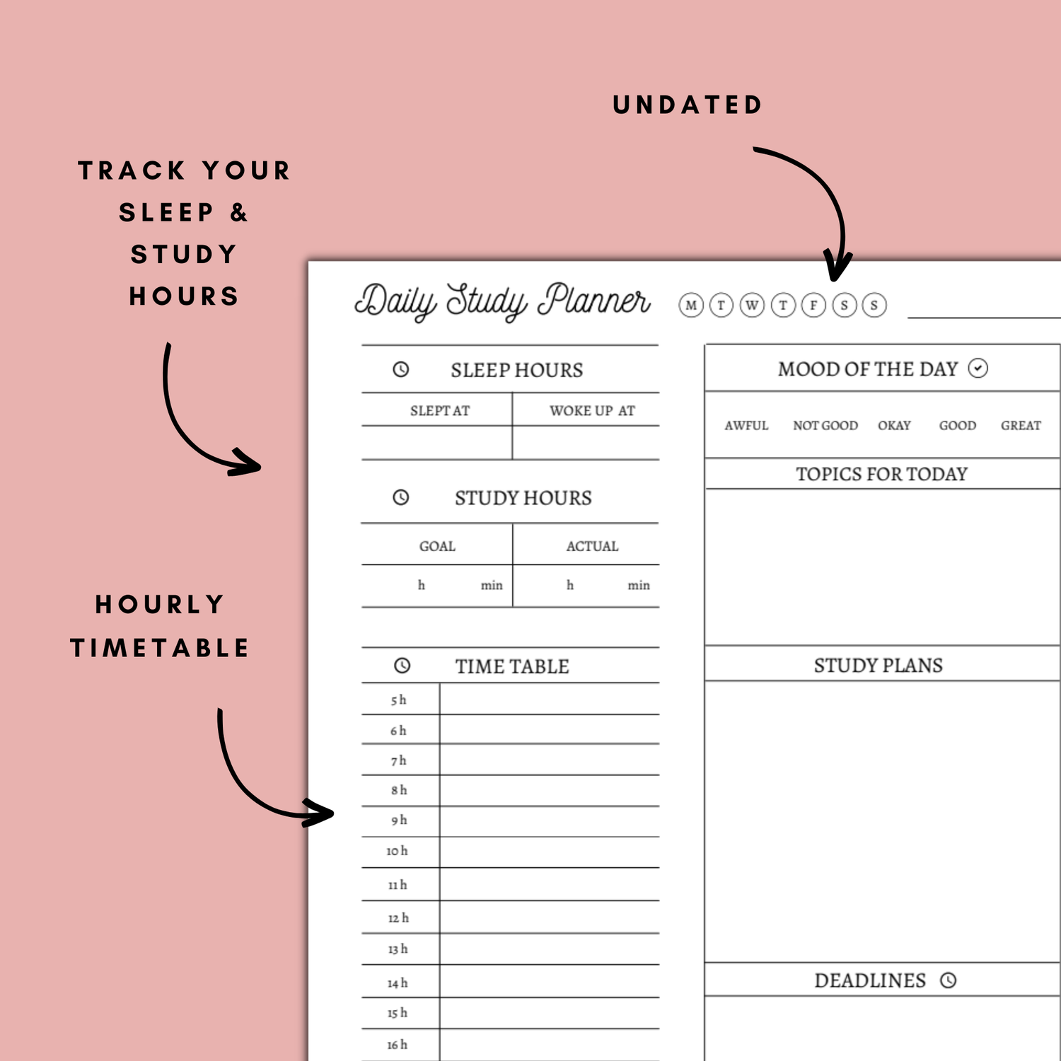 Ultimate Student Planner | Student Planner Essentials | Student Planner organization | Printable ...