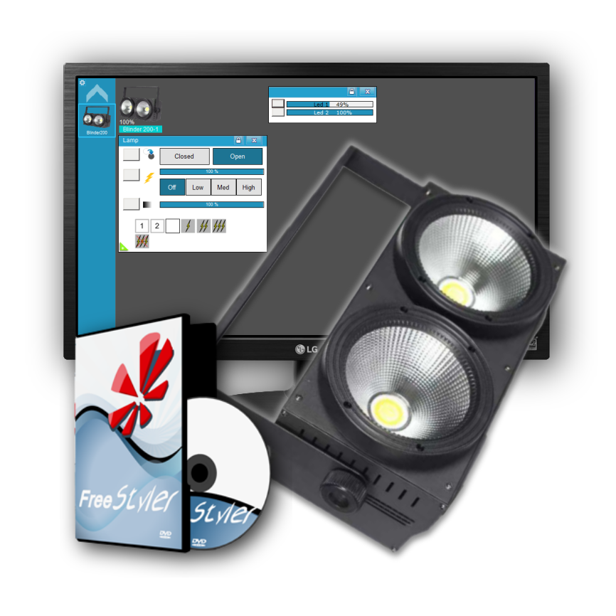 Fixture de Freestyler P/ Blinder 200 de Lite Tek - Payhip