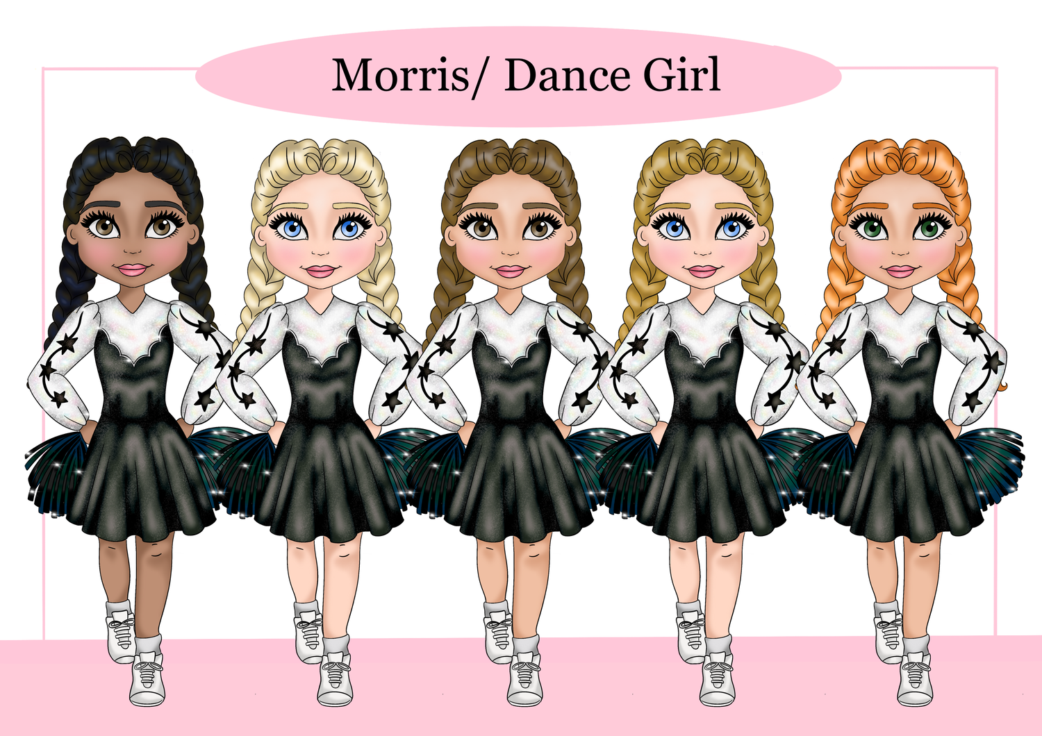 Morris/Dancer in Purple with shakers - Payhip