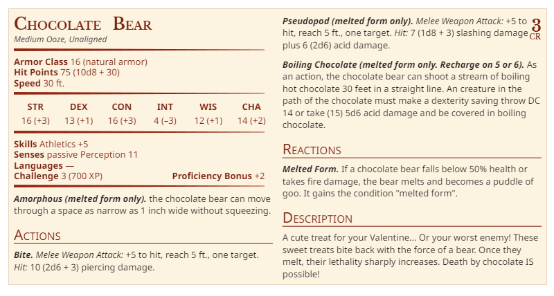 MONSTER: Chocolate Bear - Payhip