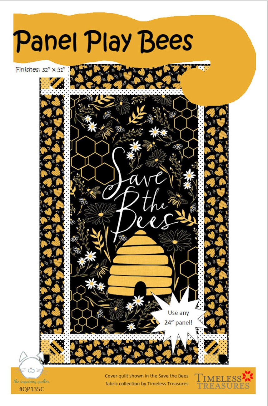 Panel Play Bees - PDF Quilt Pattern - Payhip