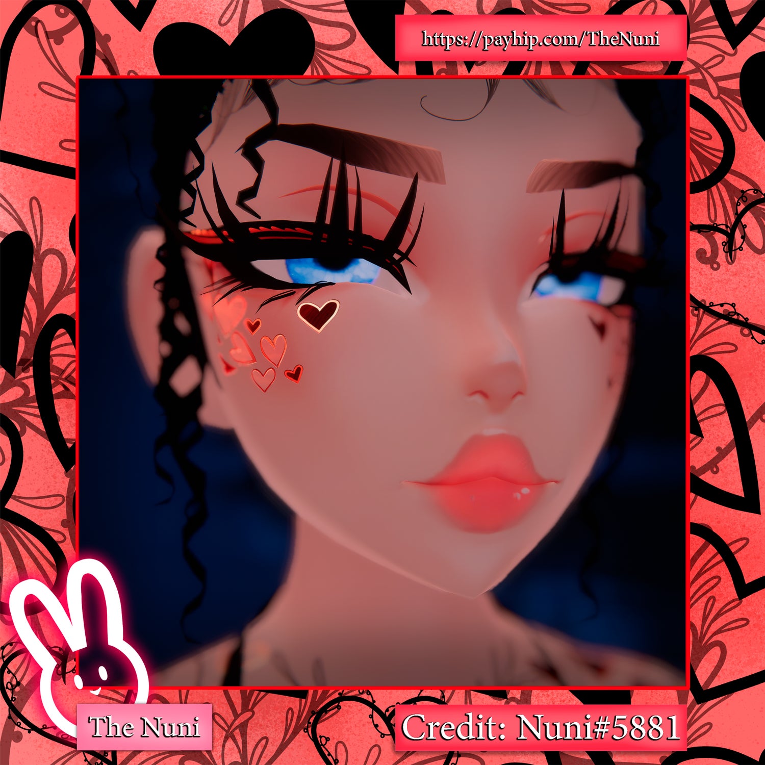 Valentines Transparent texture - Zin fit base/Nessy head - Payhip
