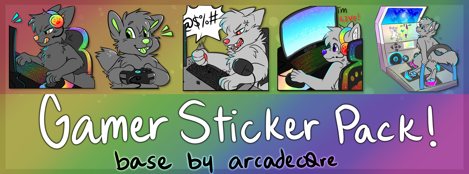 Furry Canine Sticker Pack 5 - Payhip