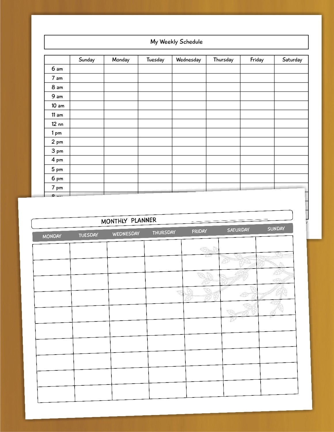 5 Calendar Planners (Weekly Monthly) - Payhip