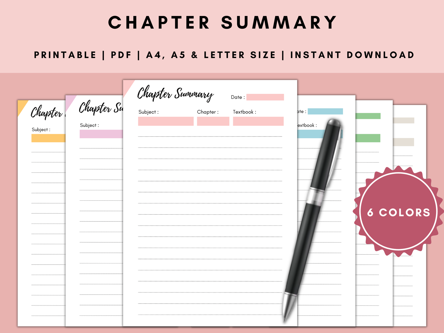 Student Terms & Definitions Tracker Printable | Key Terms Study Guide | Definitions Tracker ...