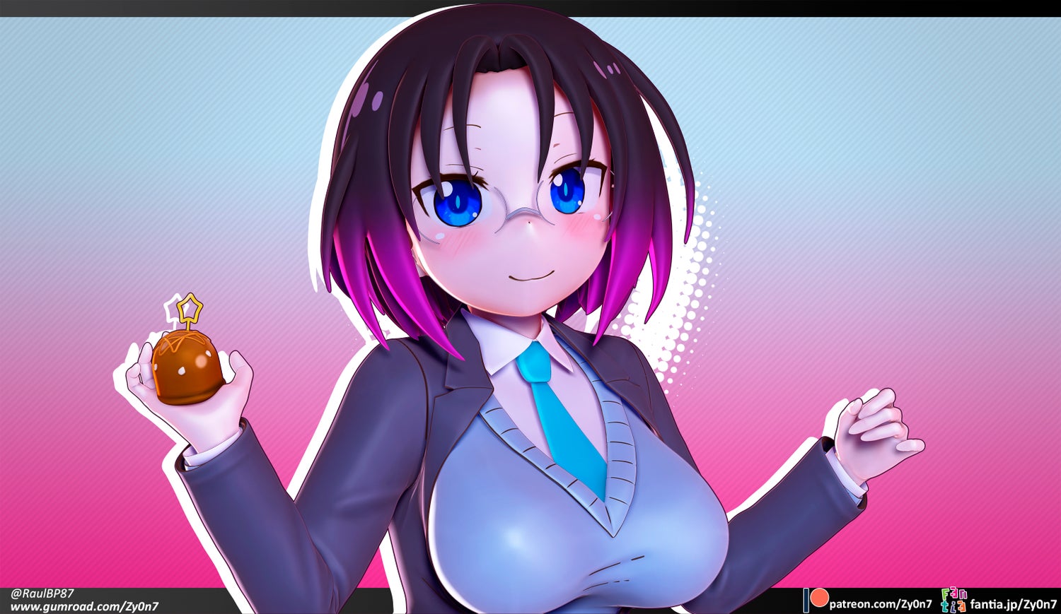 Elma render, 3d print & 3dmodel set ( .sfm&.vrchat avatar &.blend ...