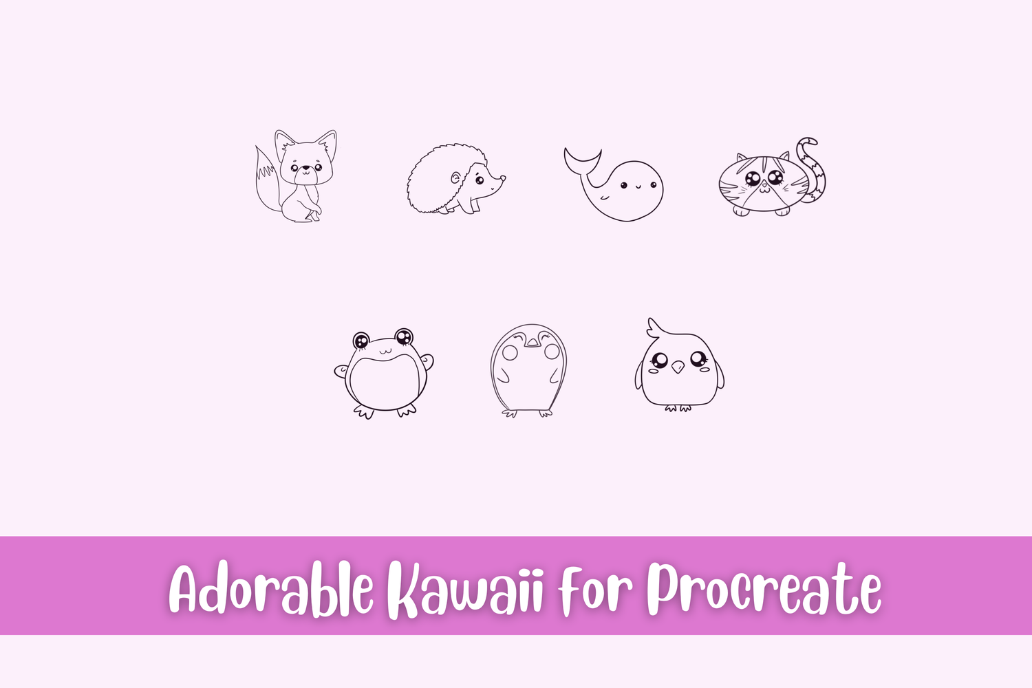 Adorable Kawaii Animal Stamps for Procreate - Payhip