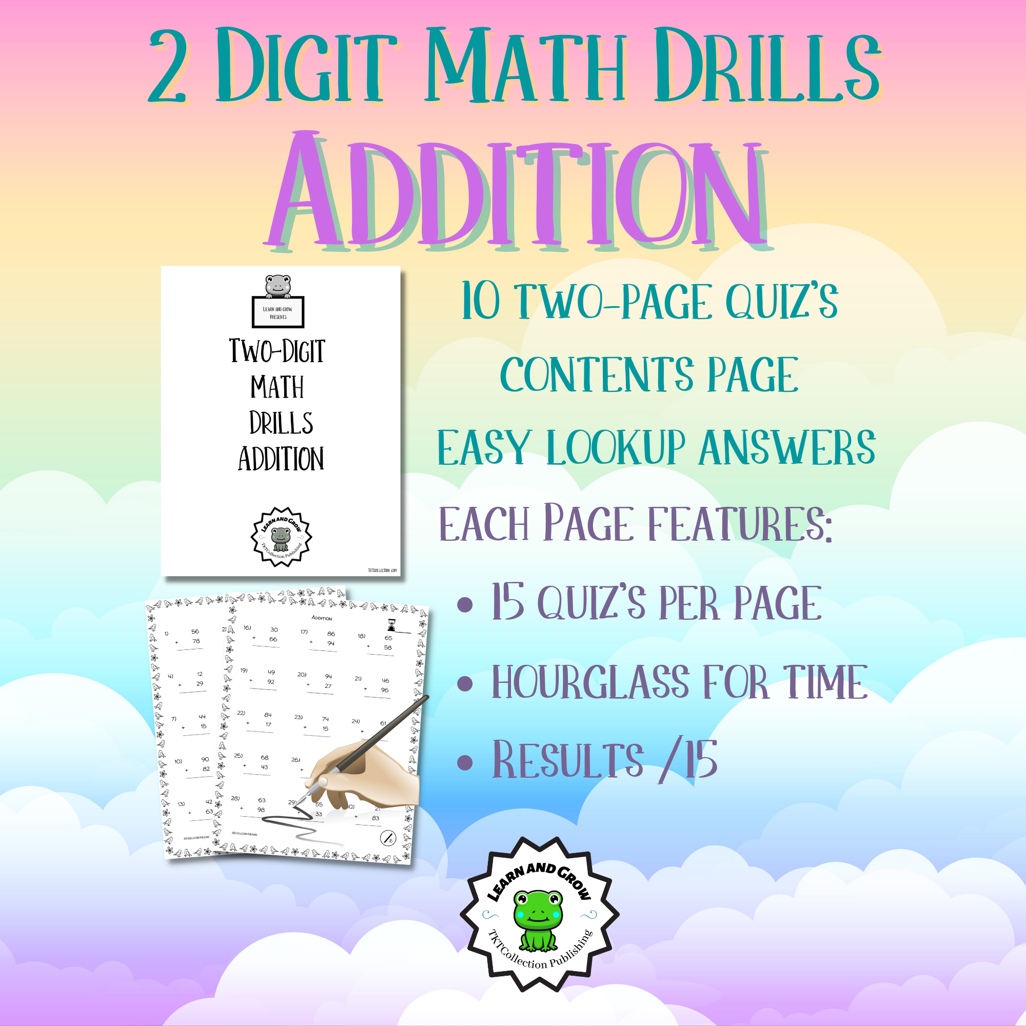 ADDITION - 2 Digit Math Drills - Payhip