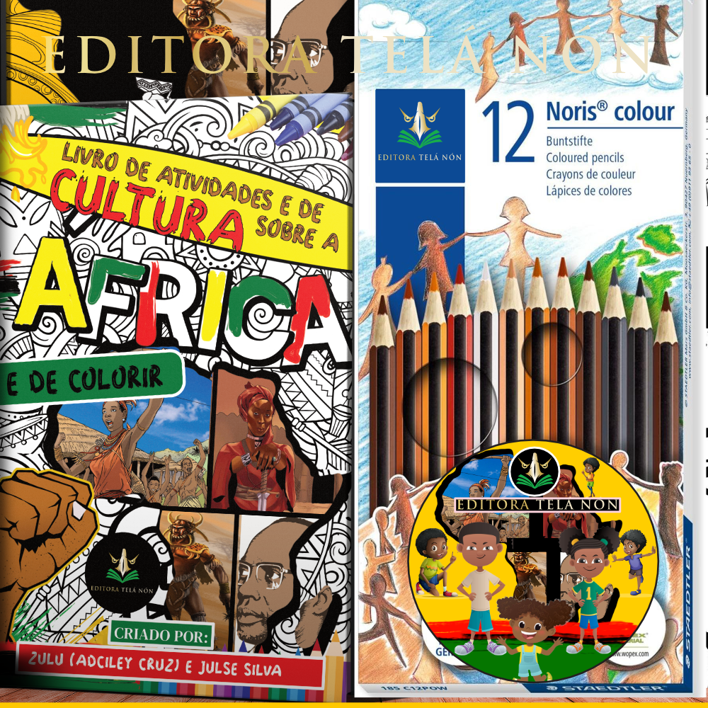 Livro de Atividades, de Cultura sobre a África e de Colorir Lápis de tom Melanina - Payhip