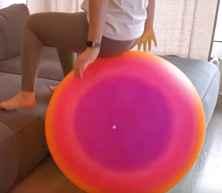 Video 126 - hard riding my tight rainbow EDUPLAY gymball - Payhip