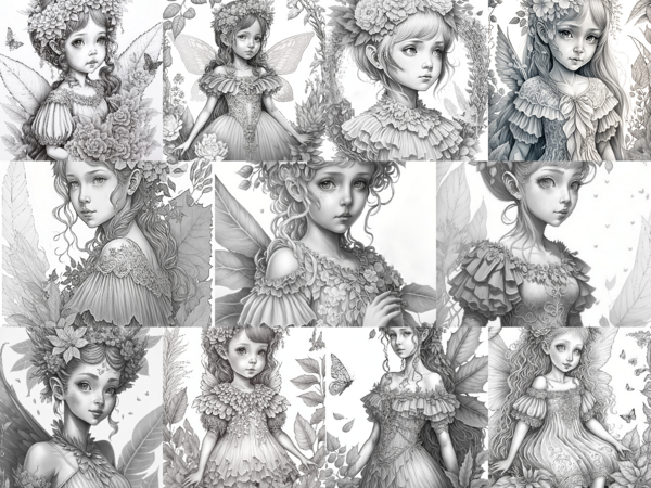 11 beautiful fairies coloring pages | Dark Forest | Printable Adult Coloring Pages | Download ...