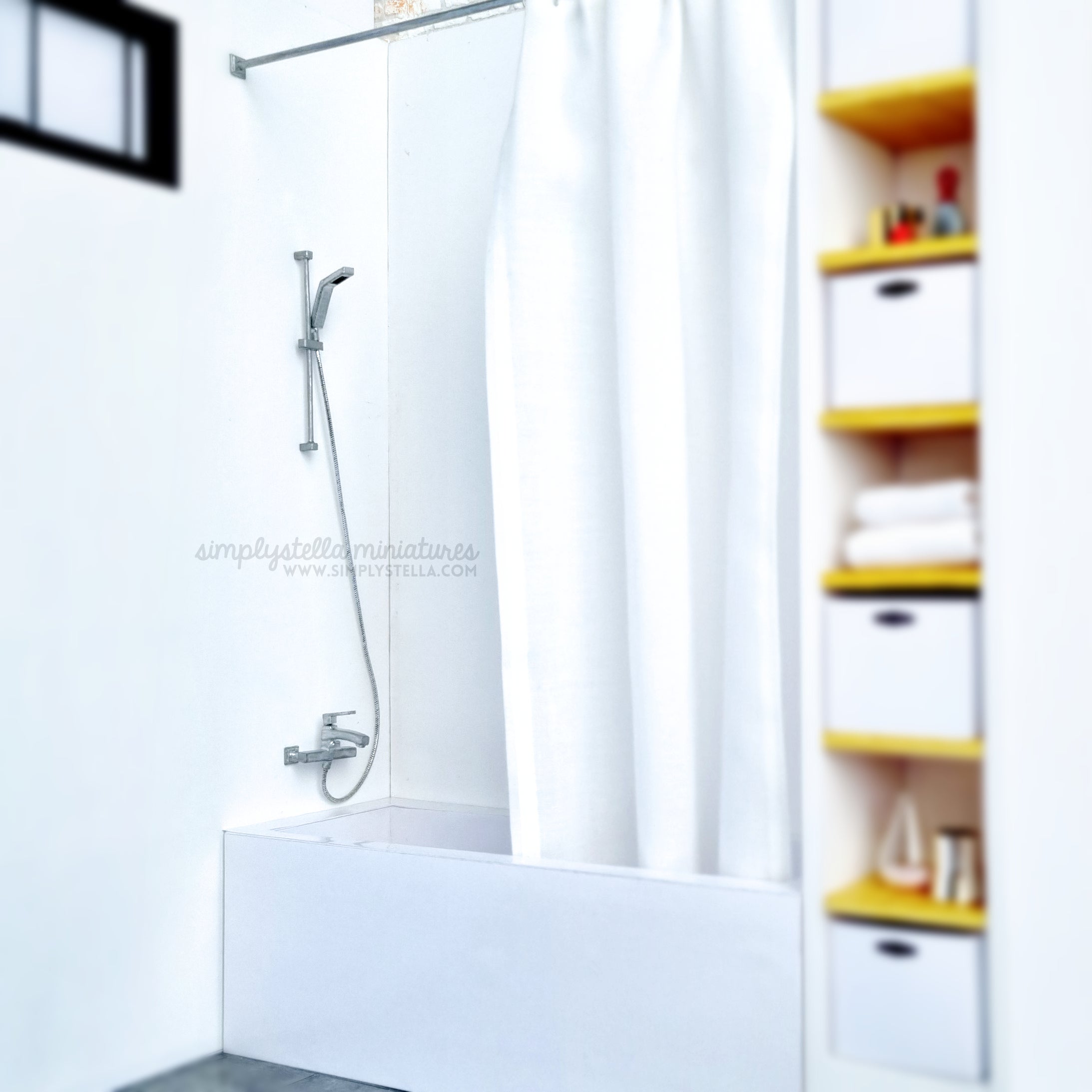 Miniature BATHTUB & SHOWER Combo | SVG SILHOUETTE STUDIO files for CRICUT & SILHOUETTE cutting ...