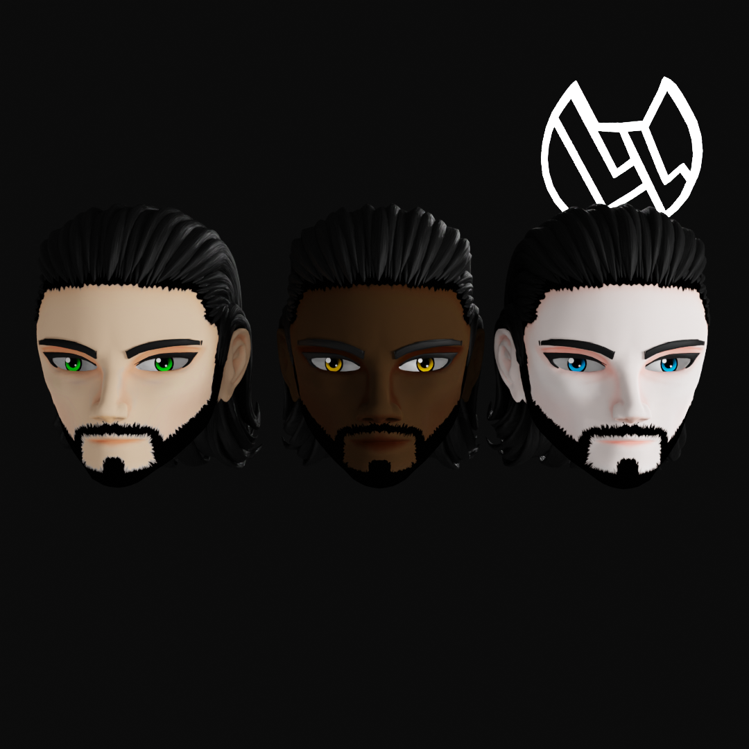 Lmao Female Anime Head! 32 Blend Shapes! Visemes! Blinking! Rigged Eyes ...