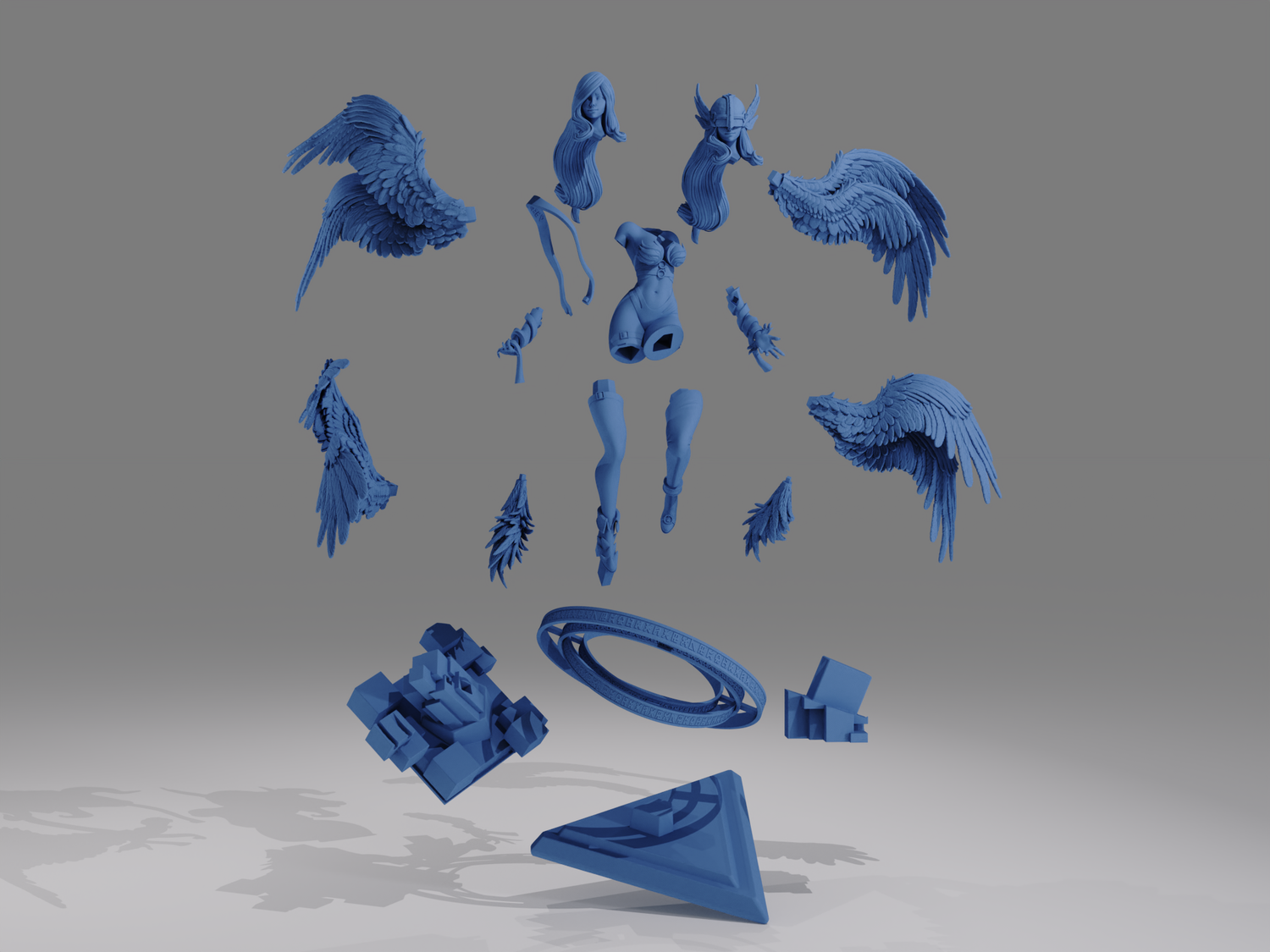 Angewomon - Digimon, STL 3D model design printable file - Payhip