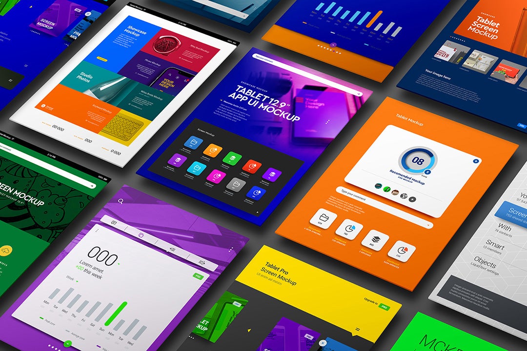 App Ui Mockup Tablet Set - Payhip