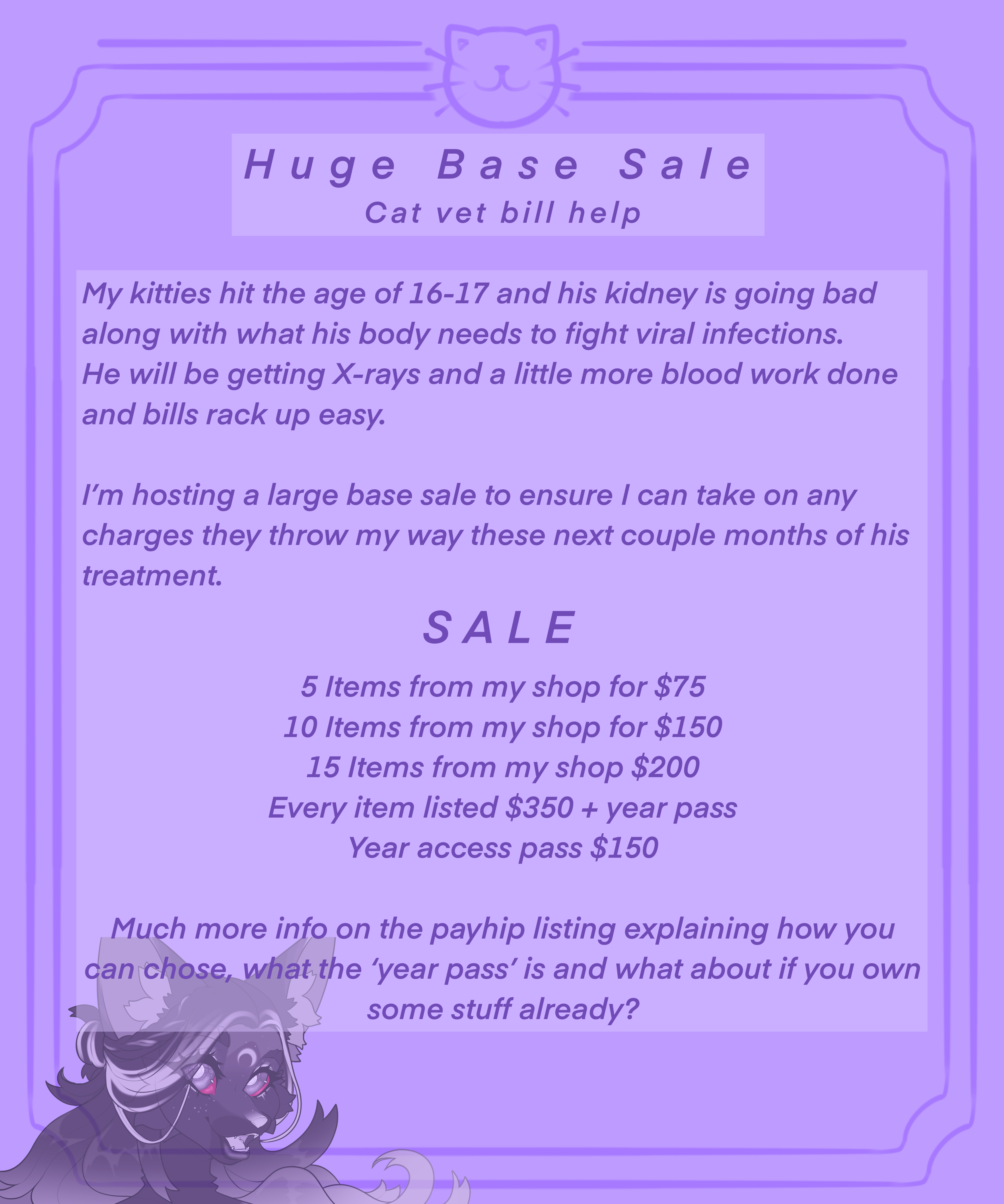 HUGE Base Sale Cat Funds - Payhip