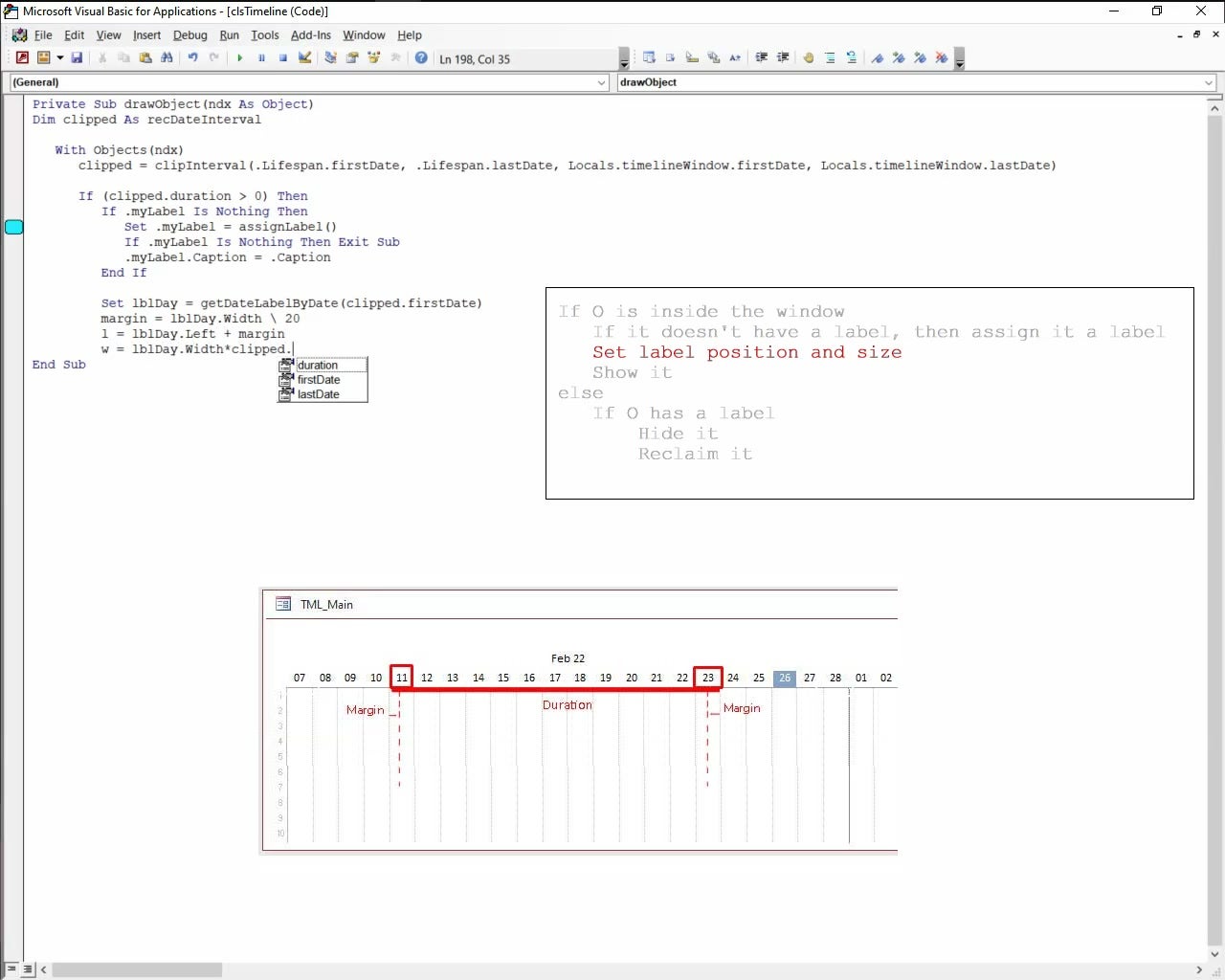 Scrollable timeline with MS Access. Part 3/3: Adding objects - Payhip