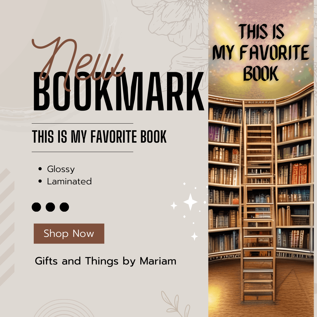 This is my Favorite Book Bookmark - Order ID TFB - Payhip