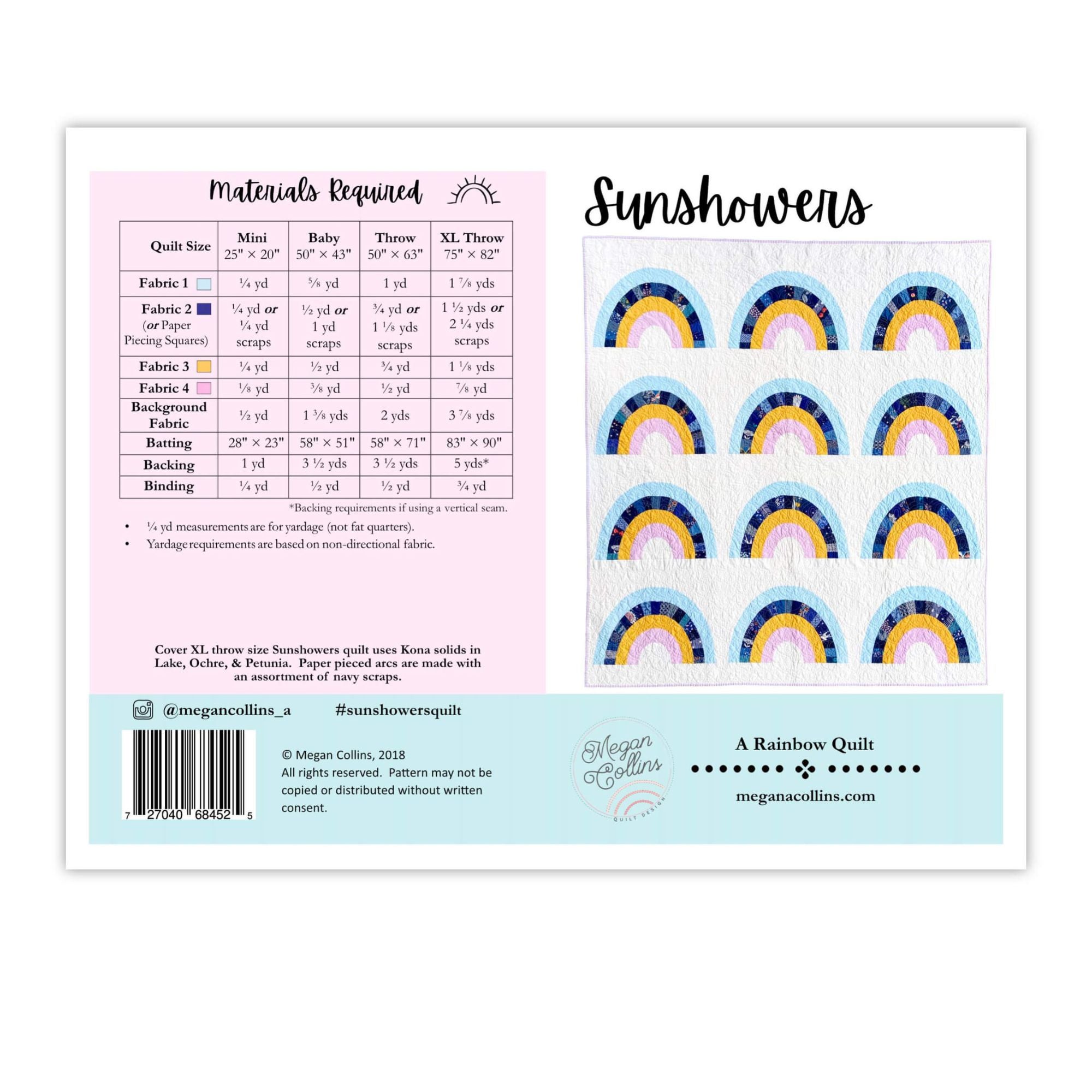 Print Retro Rainbow Quilt Pattern - Payhip