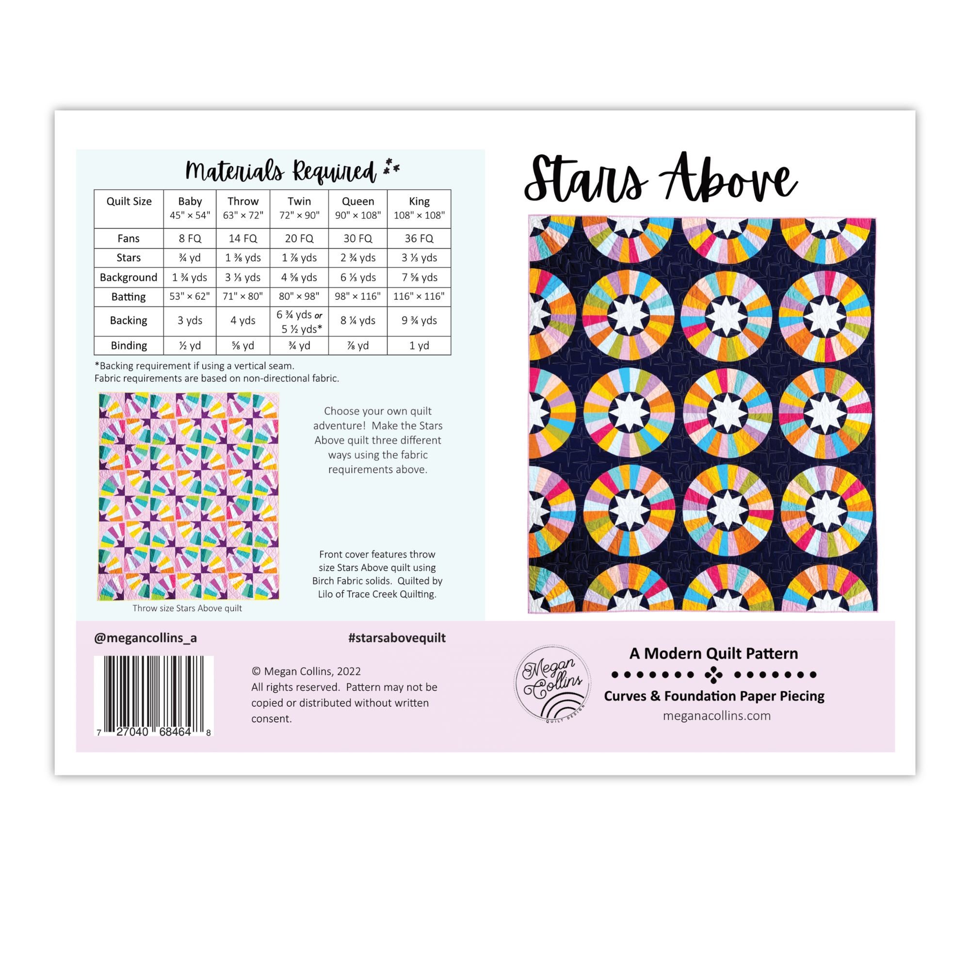 Print Stars Above Quilt Pattern - Payhip