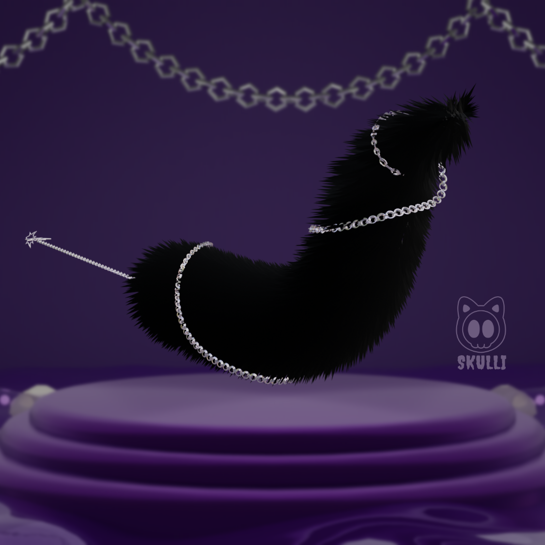 Extremely Long Fluffy Chained Tail [Commercial License] - Payhip