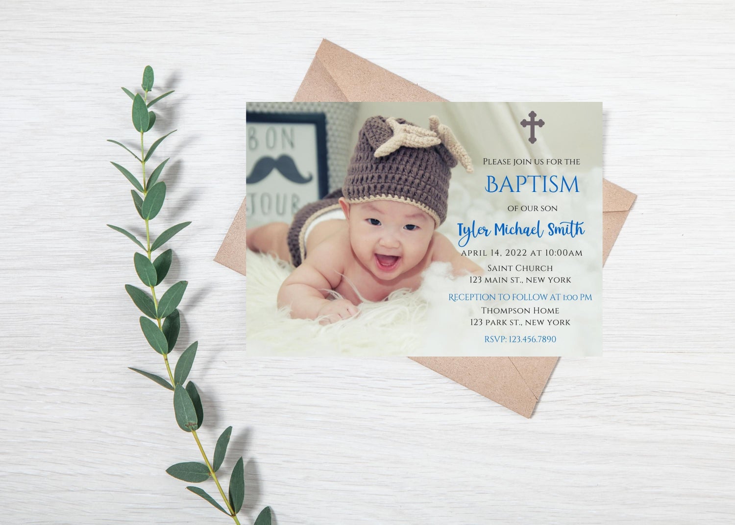 Rainbow baptism invitation-rainbow baptism invite-baptism invite ...