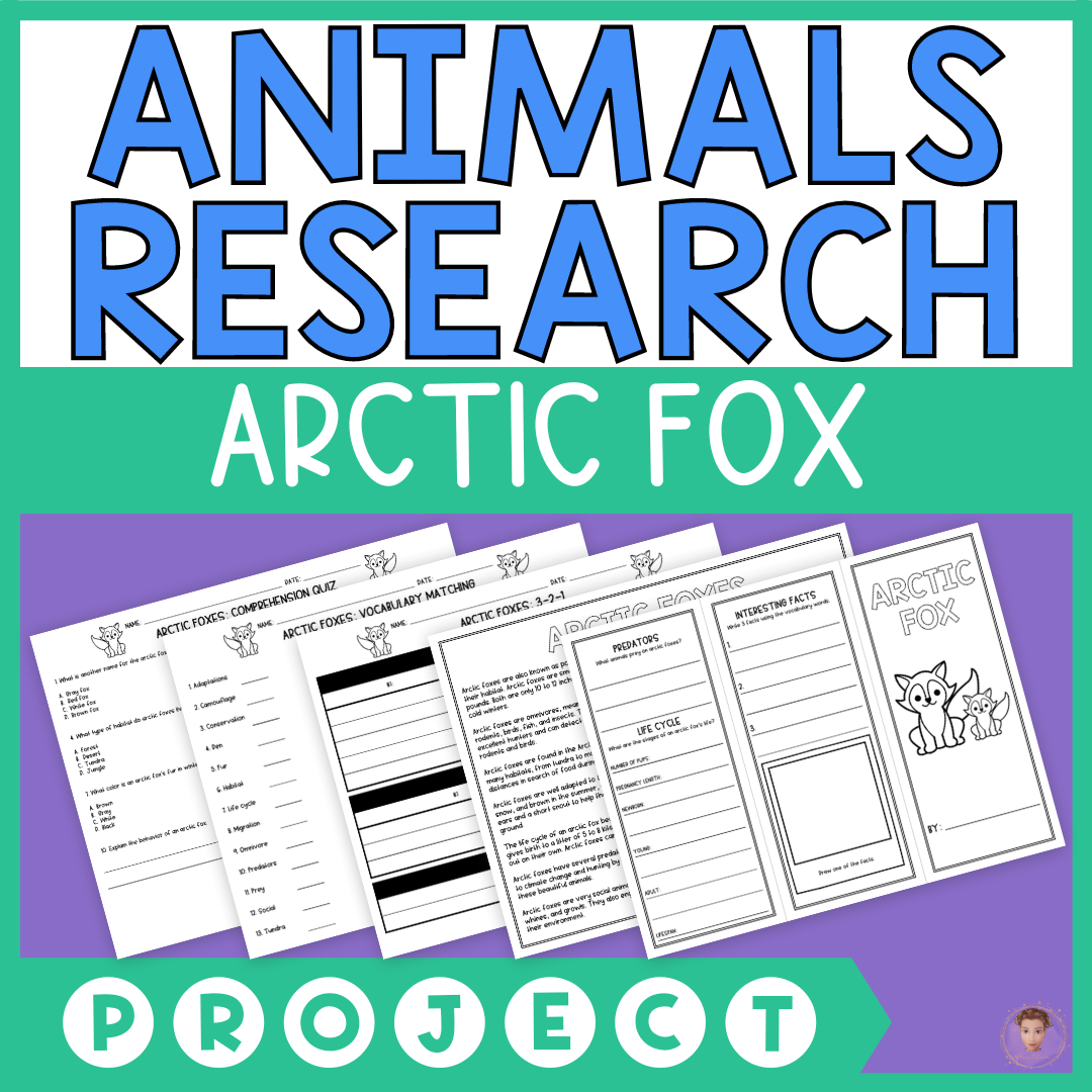 Animals Research Project | Brochure | Nonfiction | Arctic Fox | Arctic ...