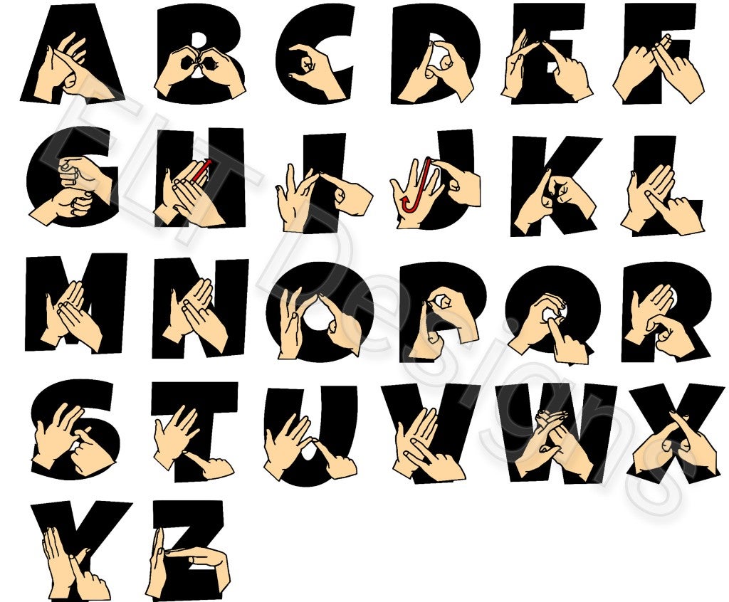 British Sign Language BSL Cushion Design - Payhip